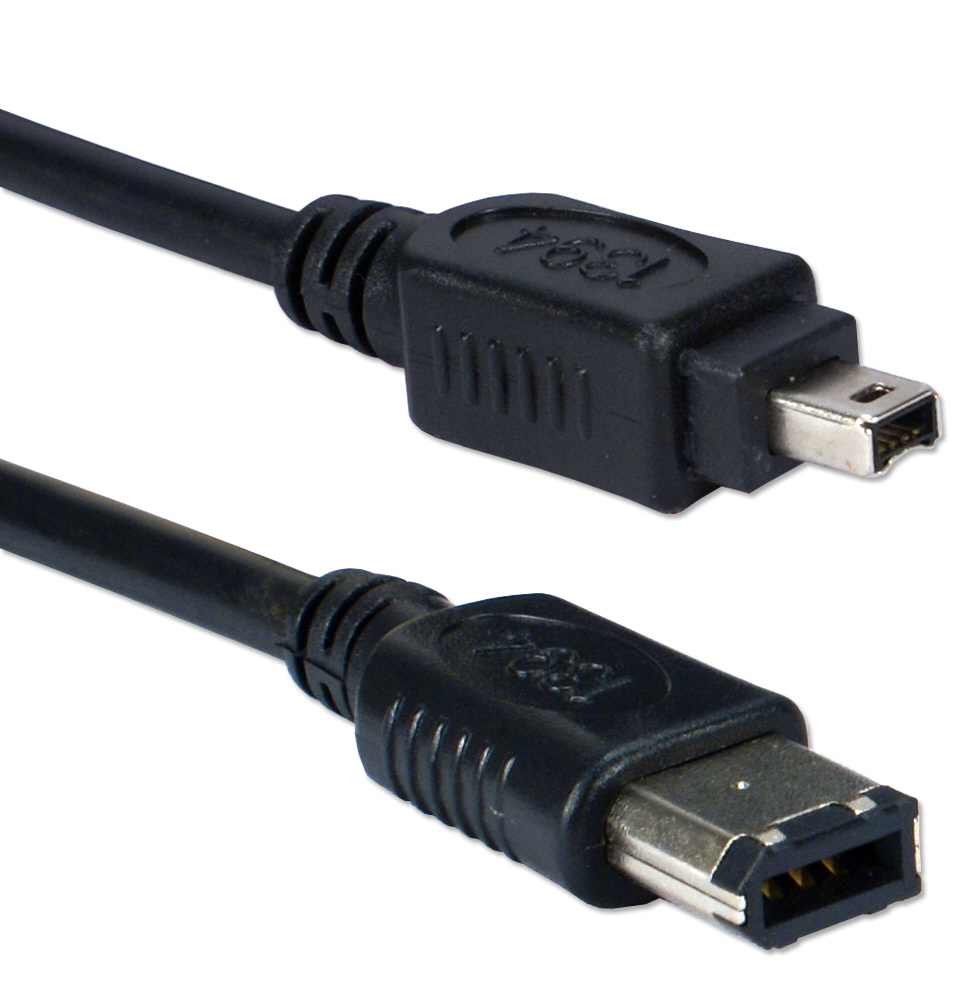 CC1394B-10 - 10ft IEEE1394 FireWire/i.Link 6Pin to 4Pin A/V Black Cable