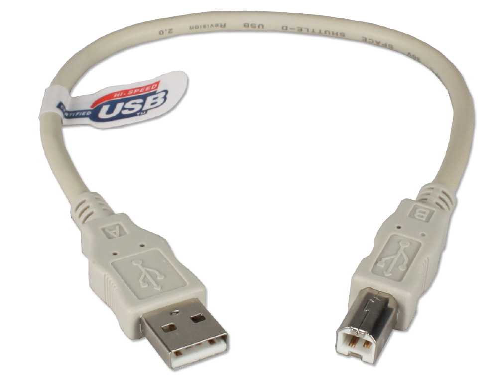 CC2209-03 - 3ft USB 2.0 High-Speed Type A Male to B Male Beige Cable