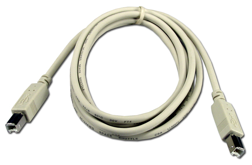 CC2211-15 - 15ft USB Compliant Type B Male to Male Beige Cable