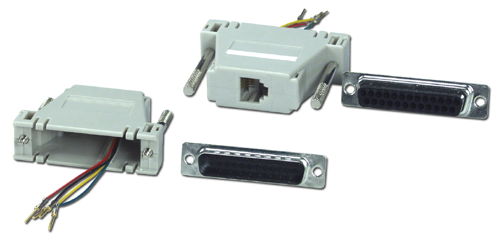 CC434-4 - DB25 Male to RJ11 Female Serial/Terminal Modular Adaptor