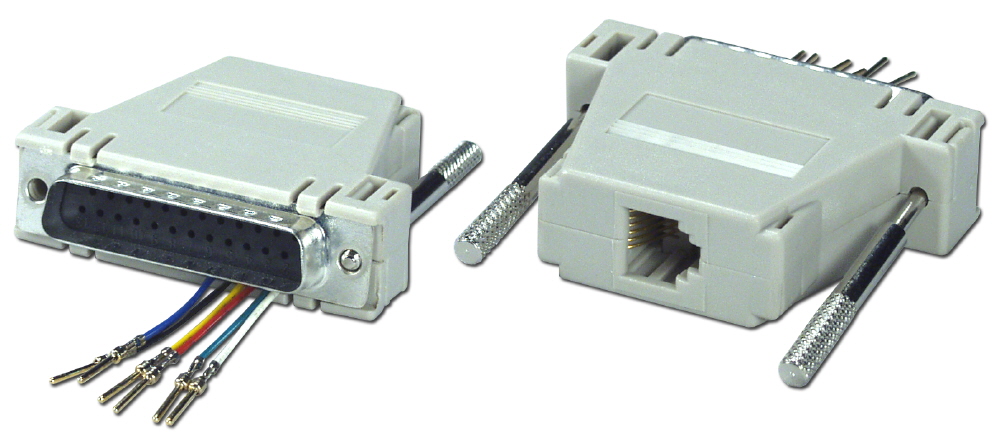 CC434 - DB25 Male to RJ12 Female Serial/Terminal Modular Adaptor