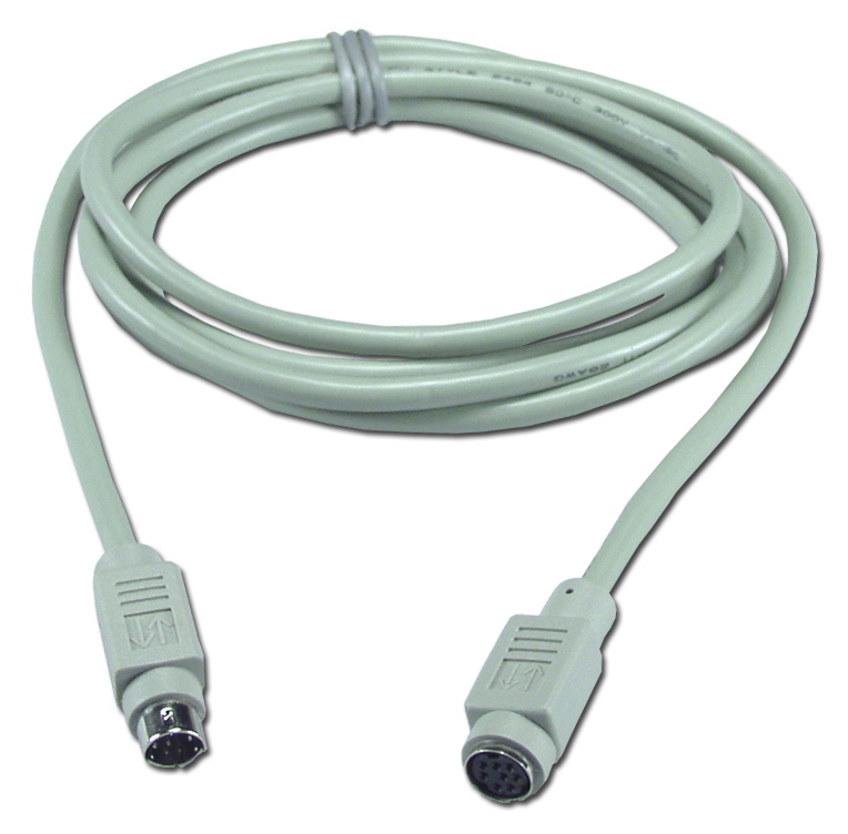 CC525-06 - 6ft Mini8 Male to Female Macintosh Straight Thru Extension Cable