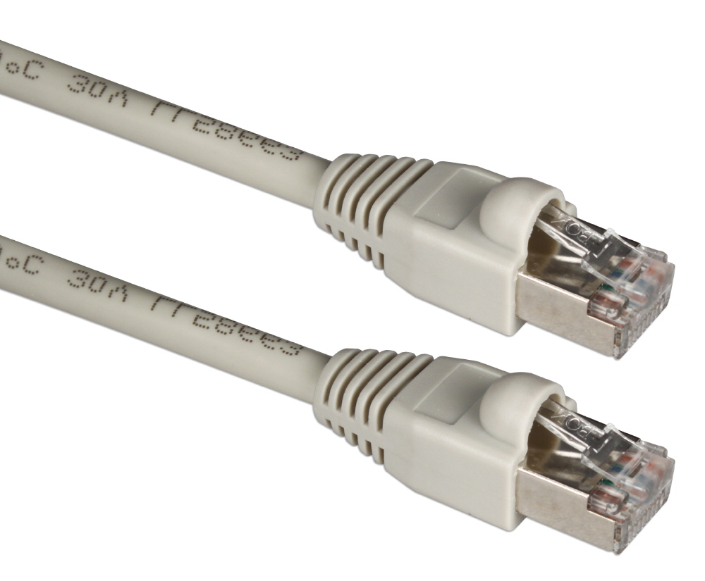 CC711ES-05 - 5ft 350MHz Shielded CAT5e Snagless Gray Patch Cord