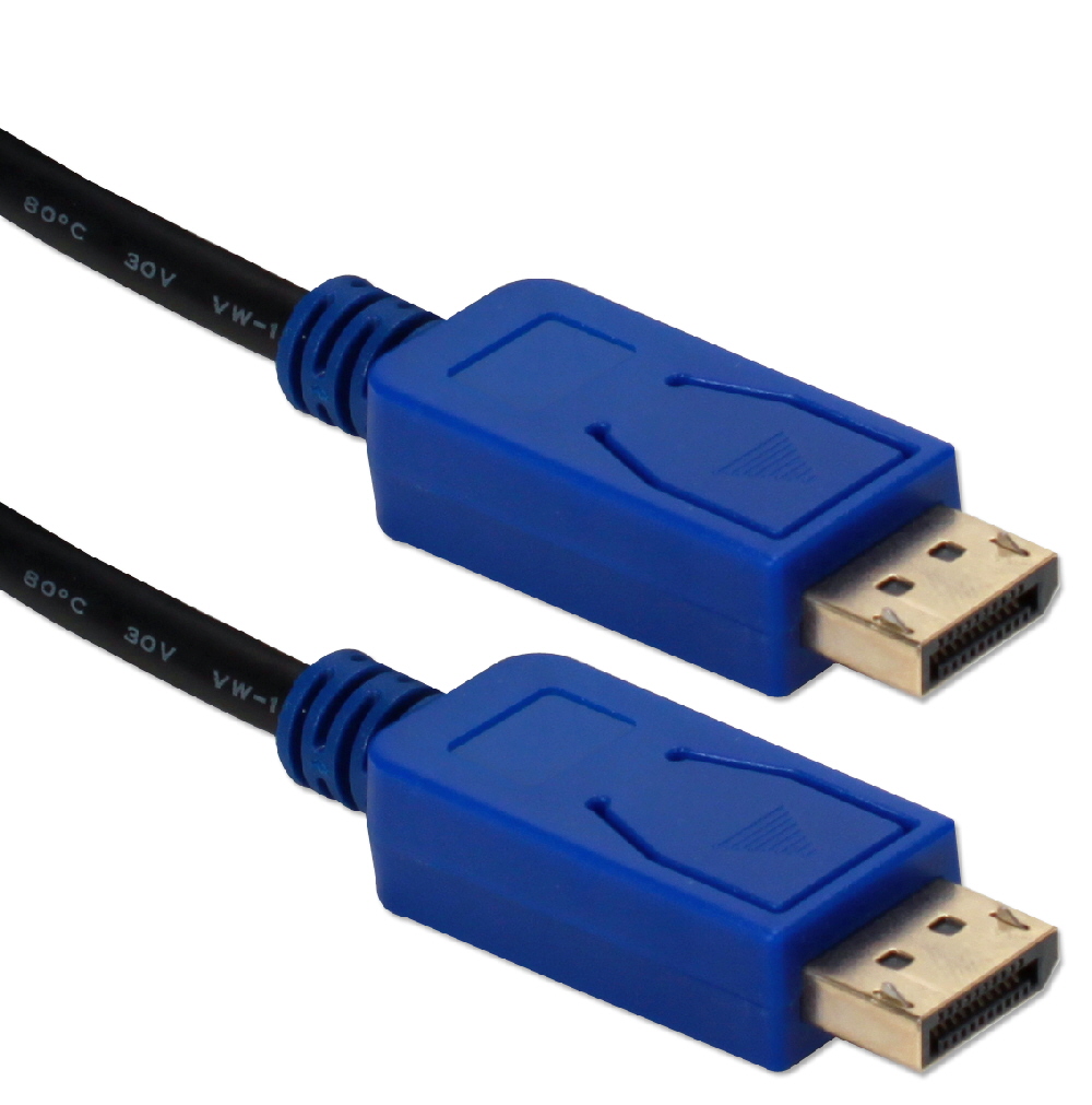 DPM-10BBL - 10ft DisplayPort UltraHD 4K Black Cable with Blue ...