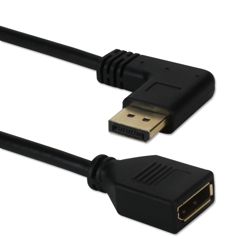 DPXUP-0.5F - 0.5ft Up-Angle DisplayPort Male to Female UltraHD 4K Flex ...