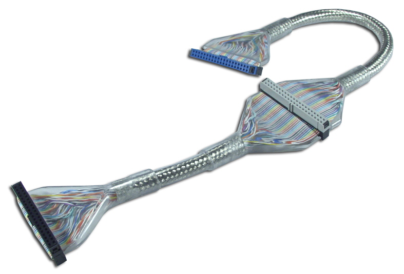 IDEU-2AGD - 18 Inches IDE ATA/133 Dual Drives Translucent Shielded Gold ...