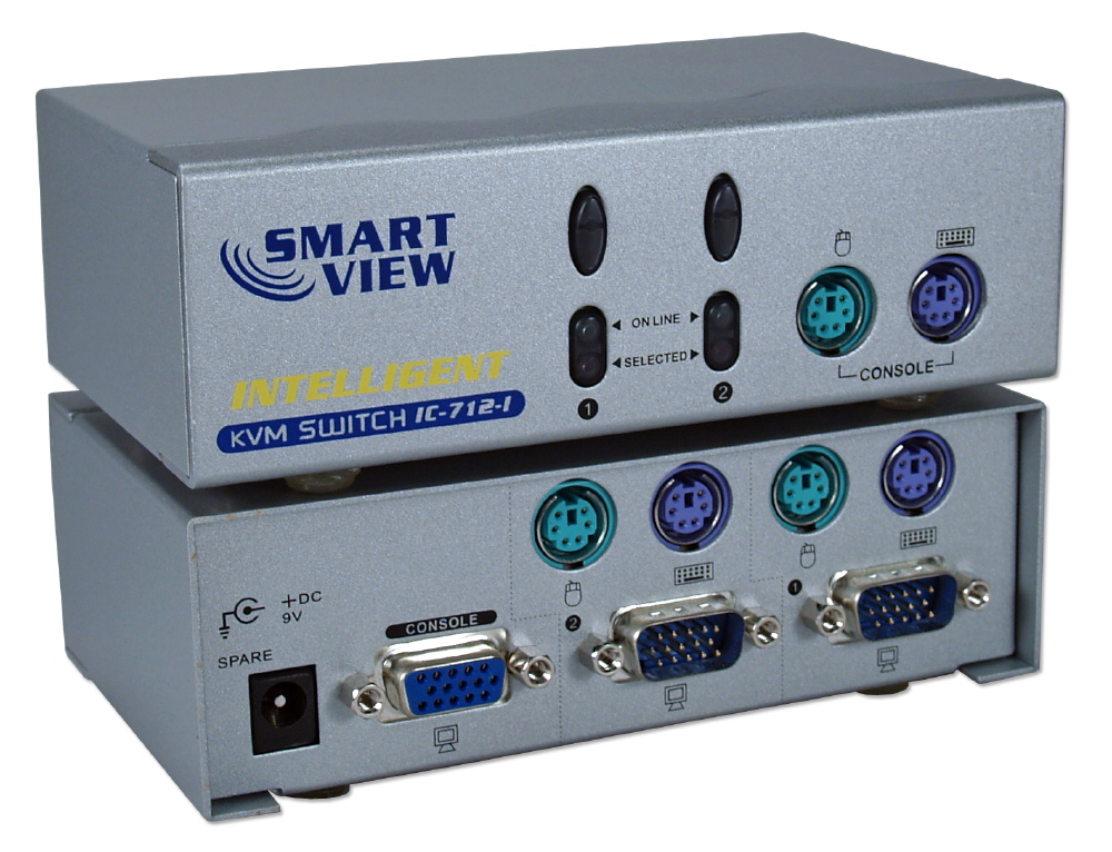 KVMS-14A - PS/2 4Port KVM with Audio Premium Autoswitch with Combo Cable