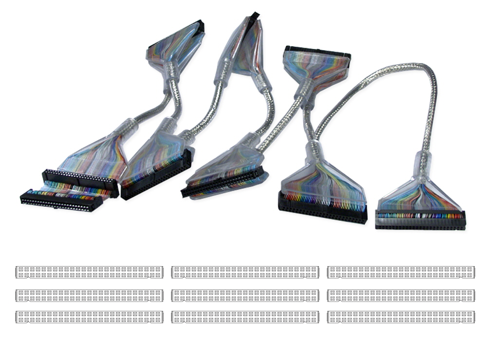 SCSI7SVB - SCSI 80 Inches IDC50 Seven Drives Translucent Silver Round ...