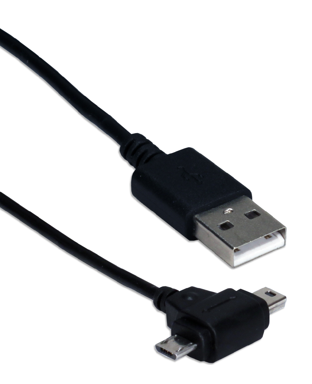 USB1T2-01 - 1ft USB 2-in-1 Sync & 2.1Amp Charger Cable for Smartphone ...